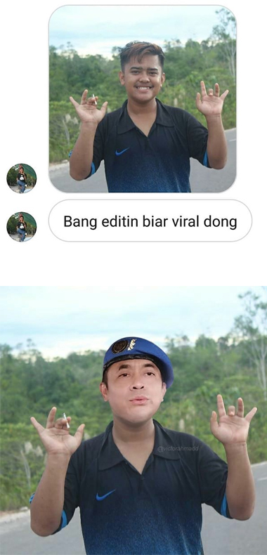 10 Editan Kocak dari Netizen yang Minta Diedit Fotonya 10 Editan Kocak dari Netizen yang Minta Diedit Fotonya